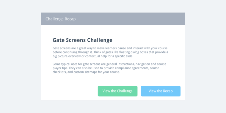 25 Gate Screens and Modal Boxes in E-Learning #3