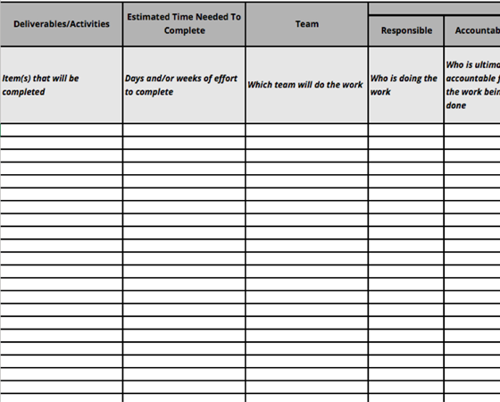 RASCI Chart Template Downloads E Learning Heroes