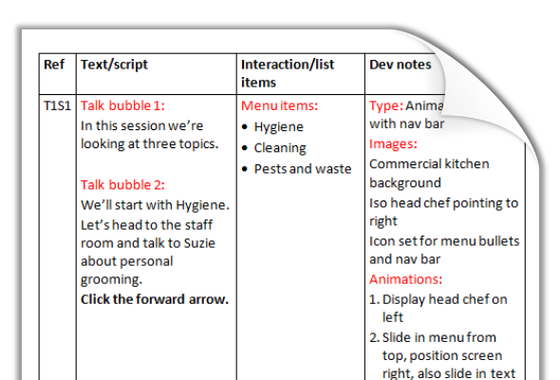 Tabular Storyboard By David Becker Downloads E Learning Heroes