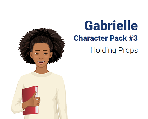 Storyline: Illustrated Kid Character—Gabrielle Holding Props ... Storyline: Illustrated Kid Character—Gabrielle Holding Props ...