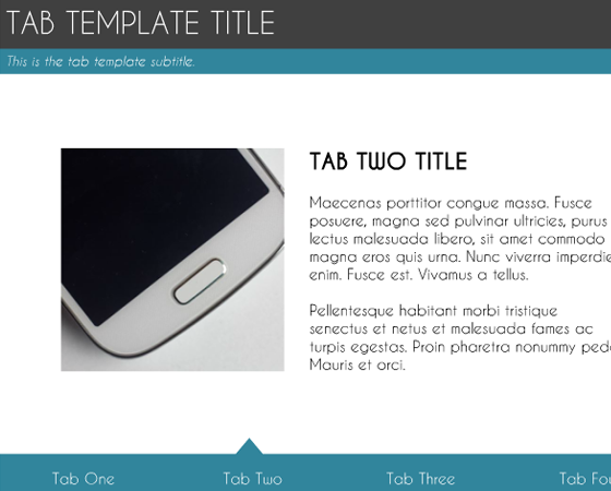 PowerPoint Tabs Template