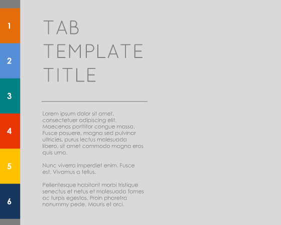PowerPoint Tabs Template