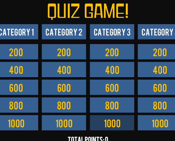 Storyline 360 Quiz Game Show Template