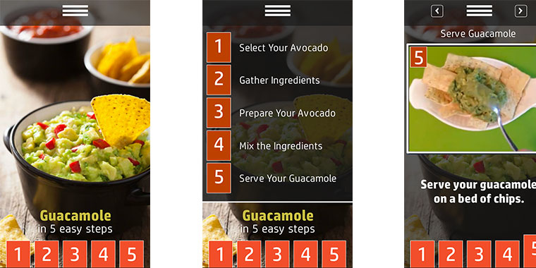 50 Examples of Mobile Menus and Navigation in E-Learning #107