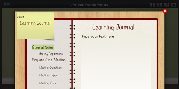 Learning Journals In Online Training